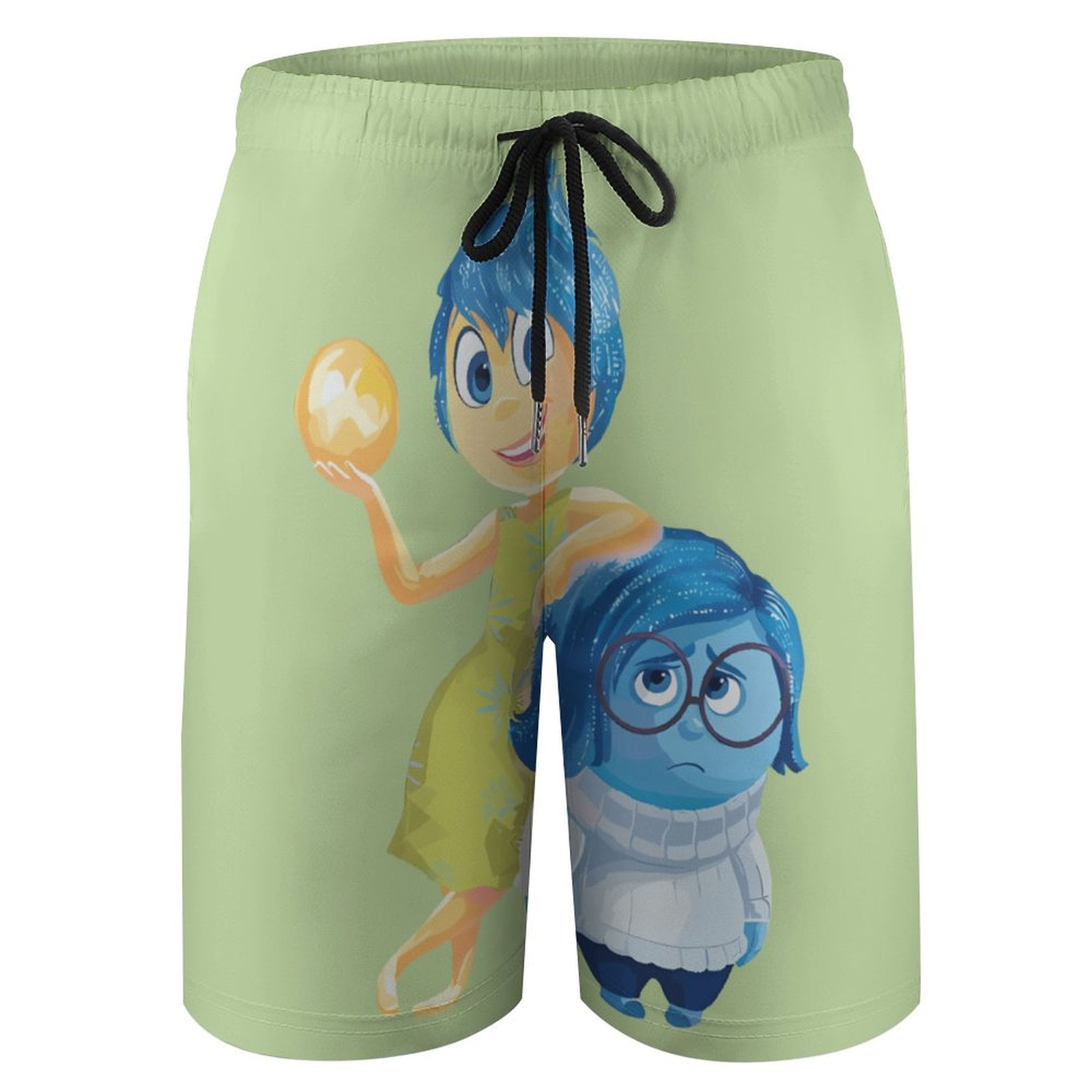 Cartoon Inside-Out Boys Swim Trunks with Pocket Quick Dry Swimwear Swim ...