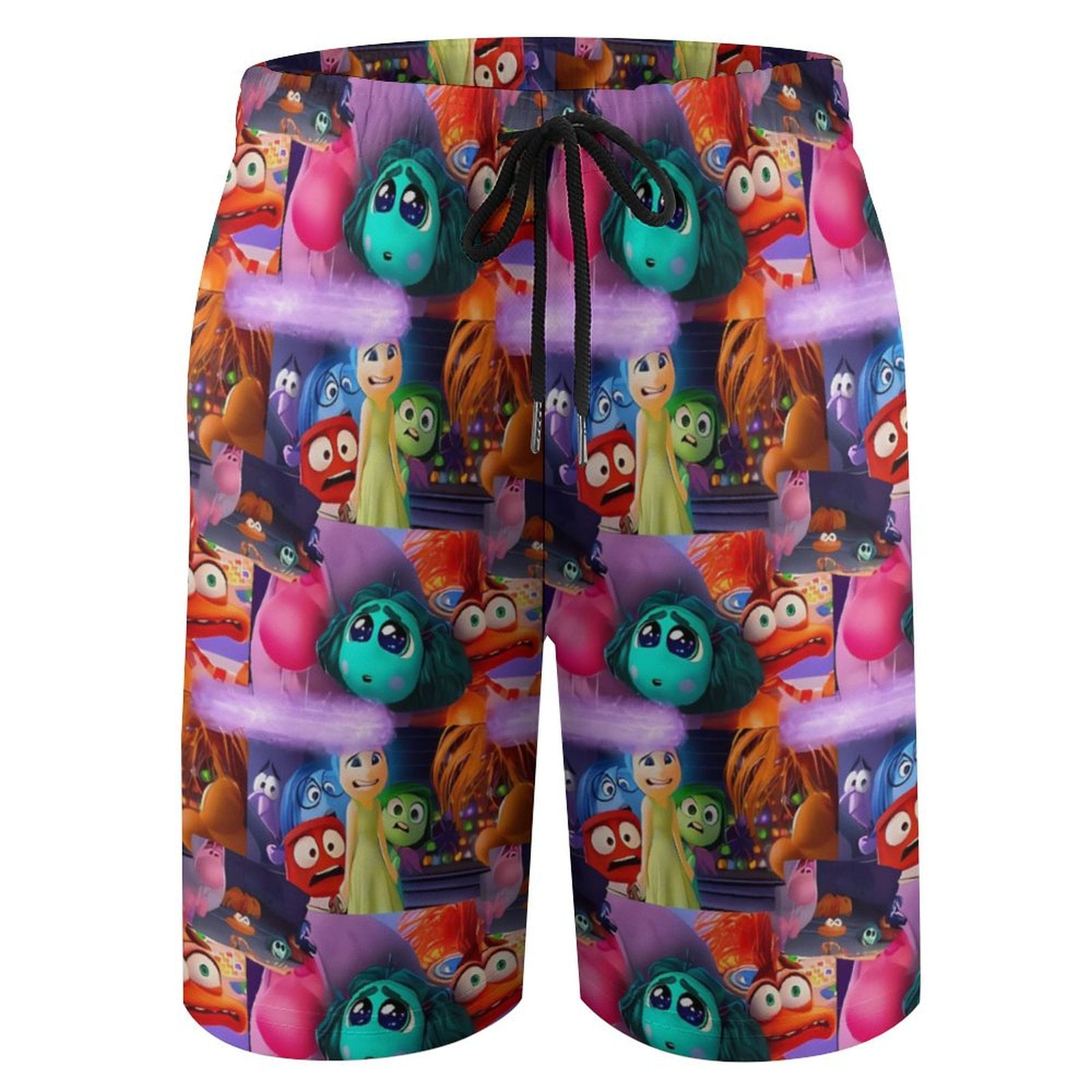 Cartoon Inside-Out Boys Swim Trunks with Pocket Quick Dry Swimwear Swim ...