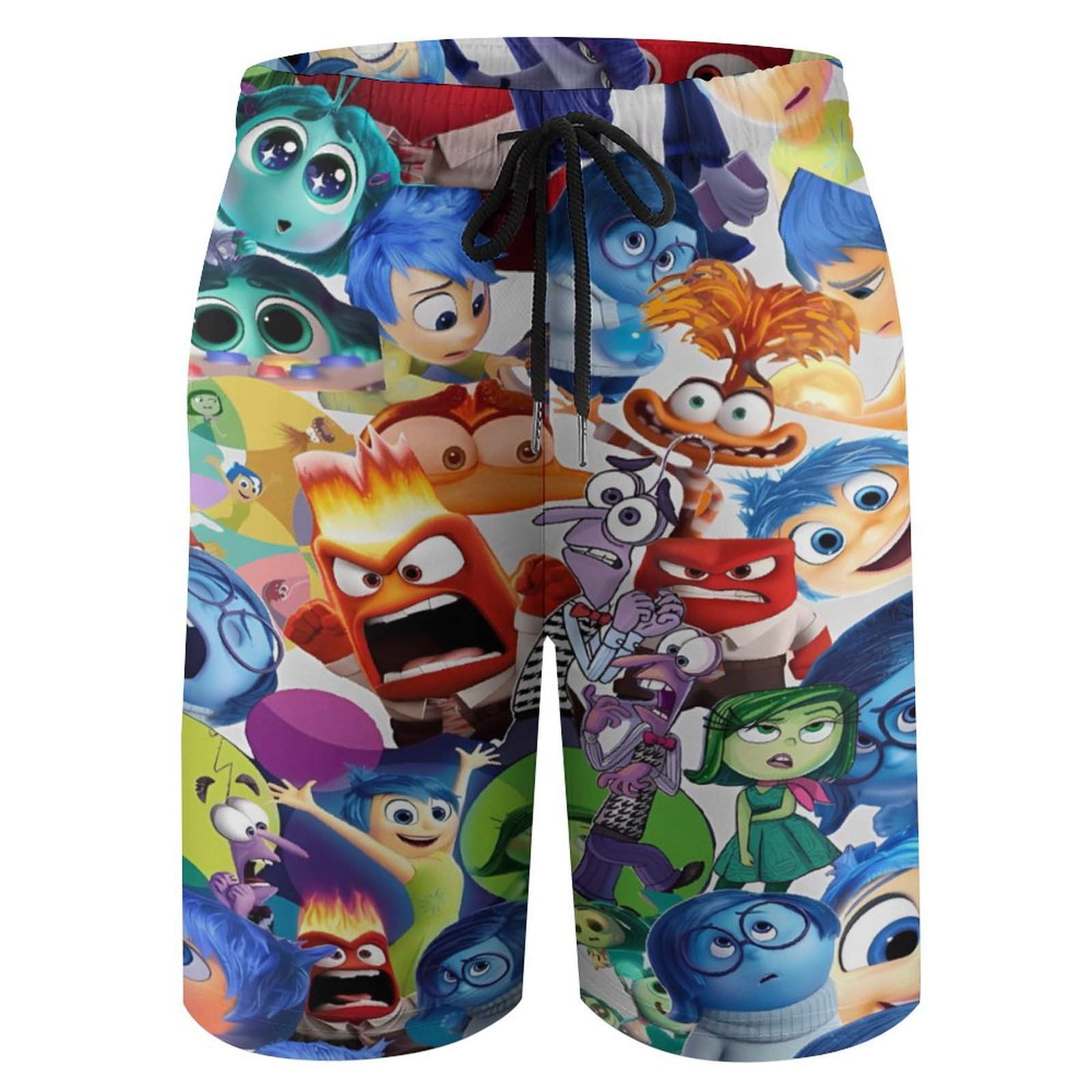 Cartoon Inside-Out Boys Swim Trunks with Pocket Quick Dry Swimwear Swim ...