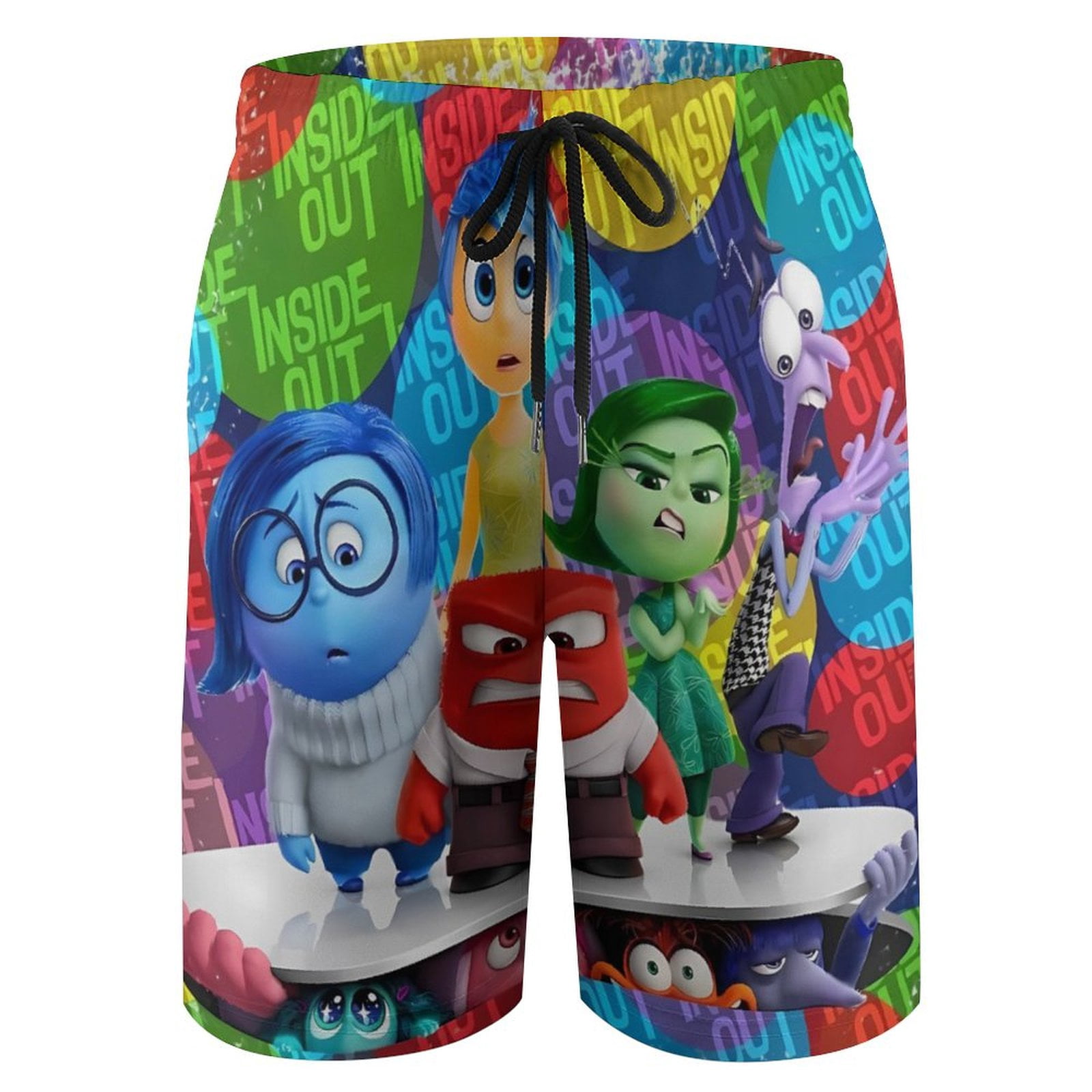 Cartoon Inside-Out Boys Swim Trunks with Pocket Quick Dry Swimwear ...