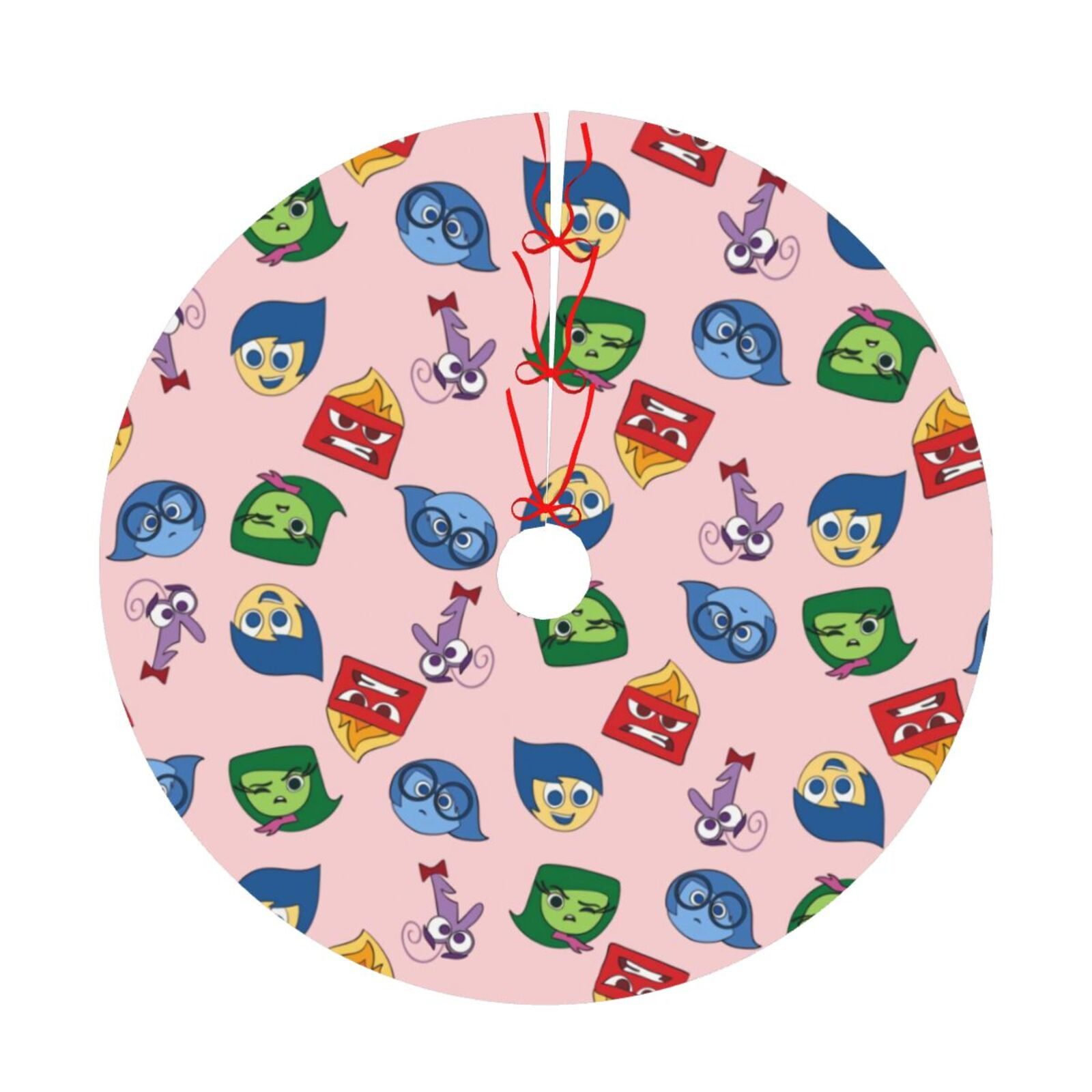 Cartoon Inside Out Christmas Tree Skirt 48 Inch,Soft and Funny Merry ...