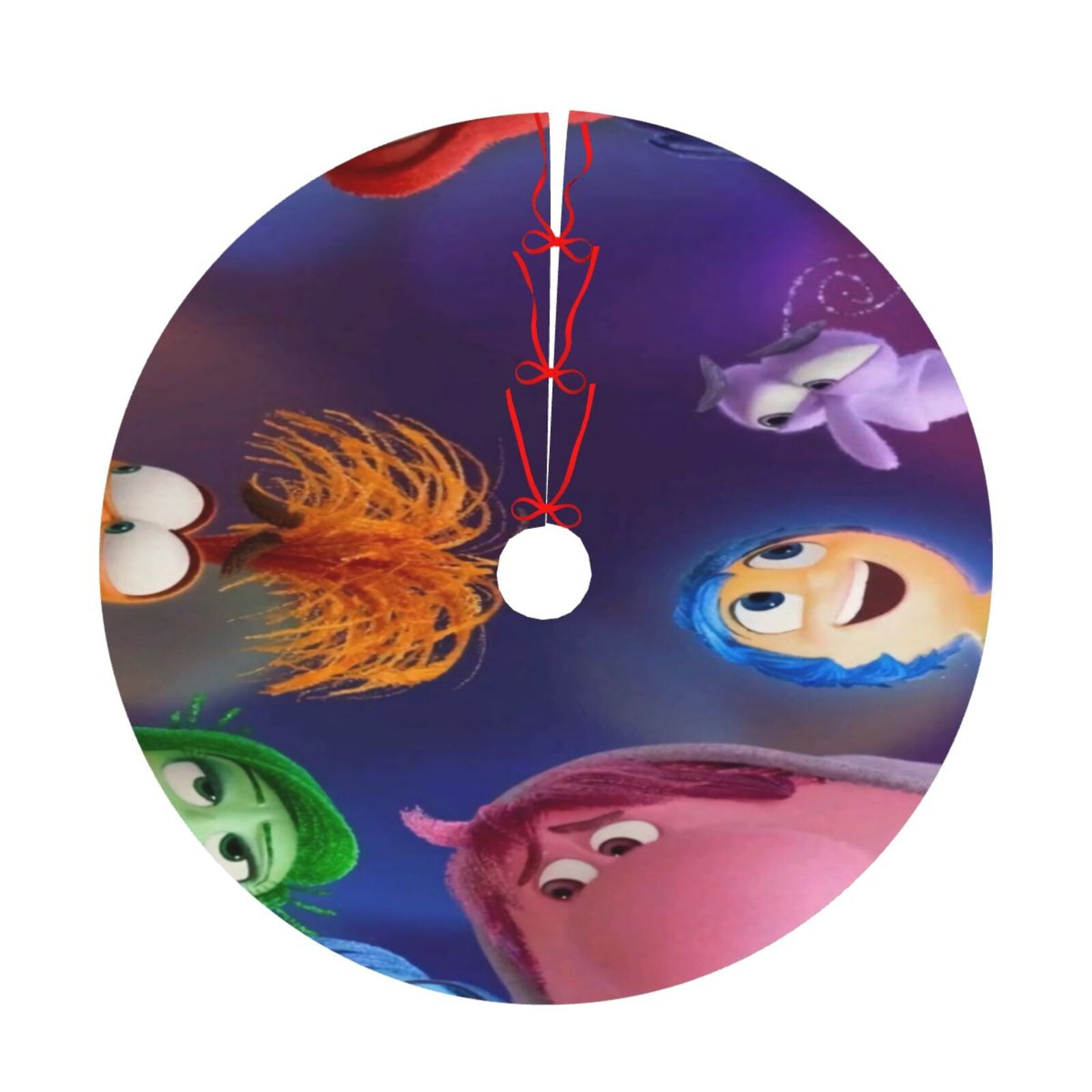 Cartoon Inside Out Christmas Tree Skirt Xmas Tree Mat Christmas Tree ...