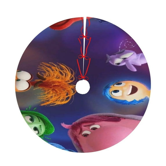 Cartoon Inside Out Christmas Tree Skirt Xmas Tree Mat Christmas Tree ...