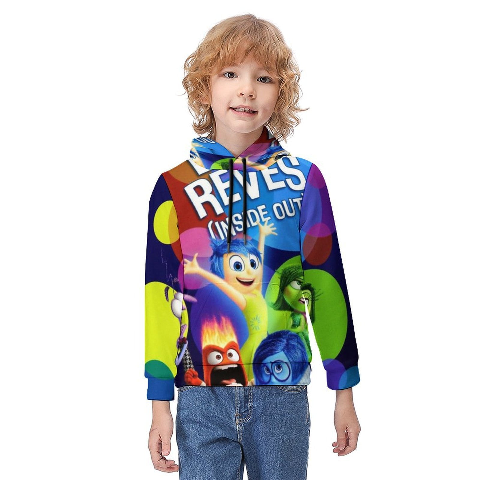 Cartoon Inside Out Fashion Hoodies Sweatshirt For Kids Pullover Hoody ...