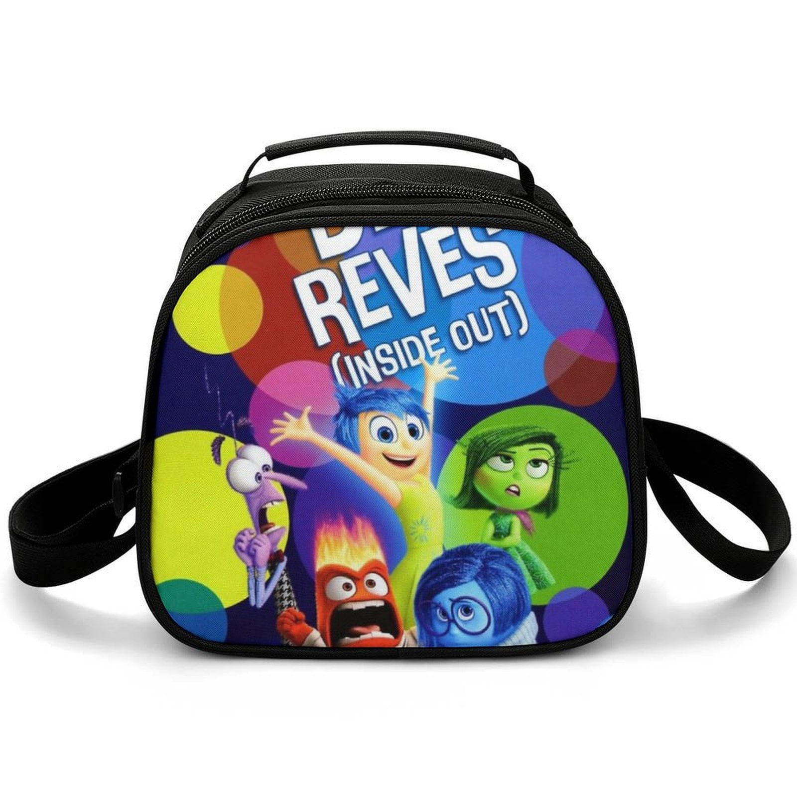 Cartoon Inside Out Portable Insulated Lunch Bag Lunch Box Unisex ...