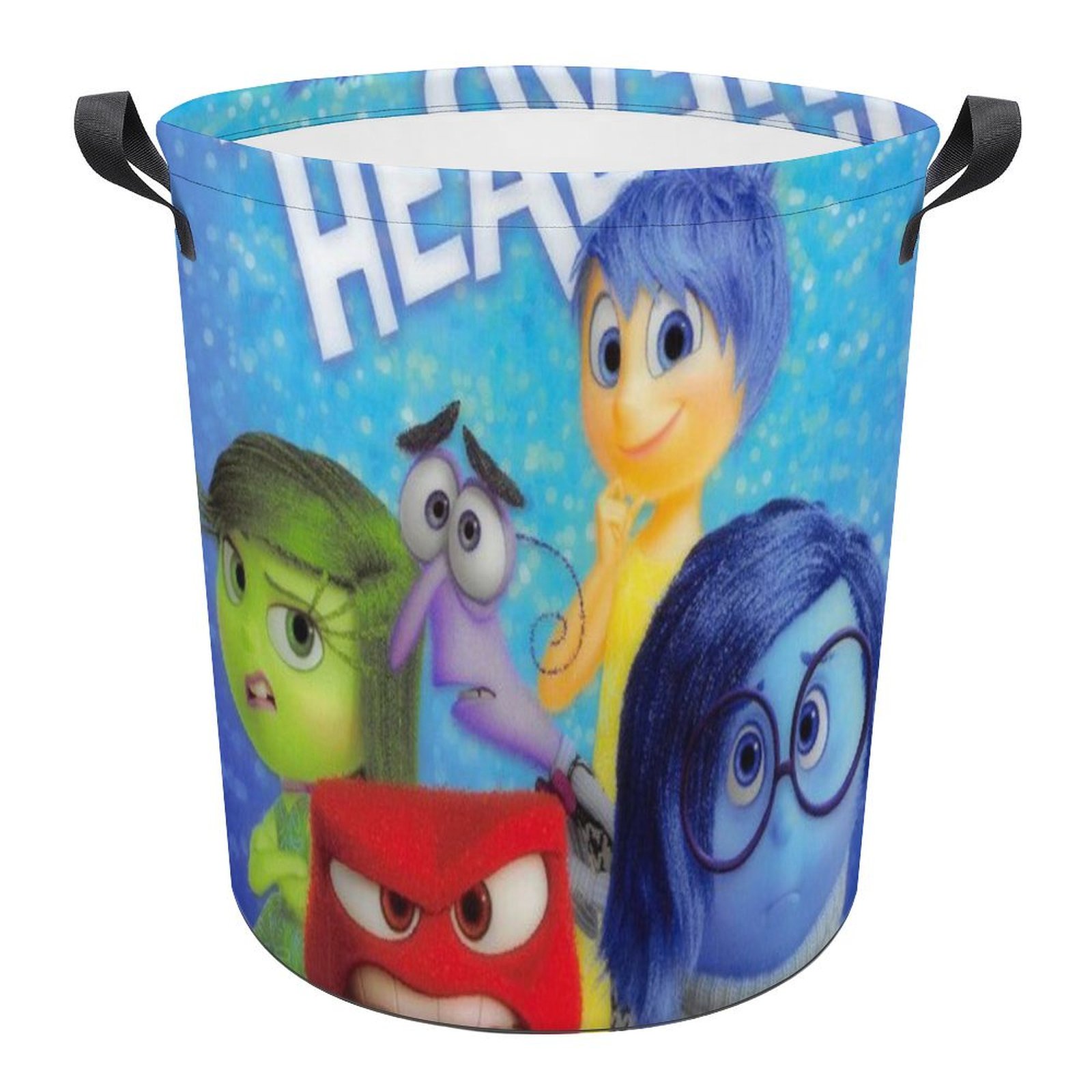 Cartoon Inside Out Round Laundry Hamper Cute Cartoon Storage Basket ...
