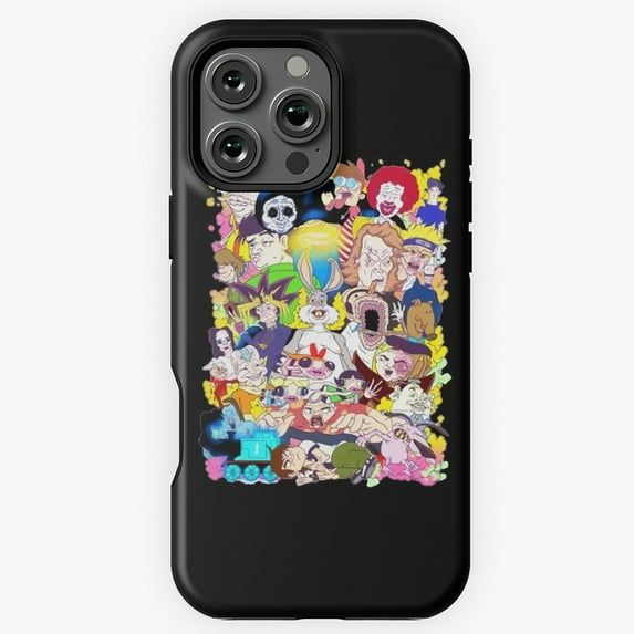 Cartoon Inspired Funny Merch Artwork iPhone Case 17 16 15 14 13 12 11 ...