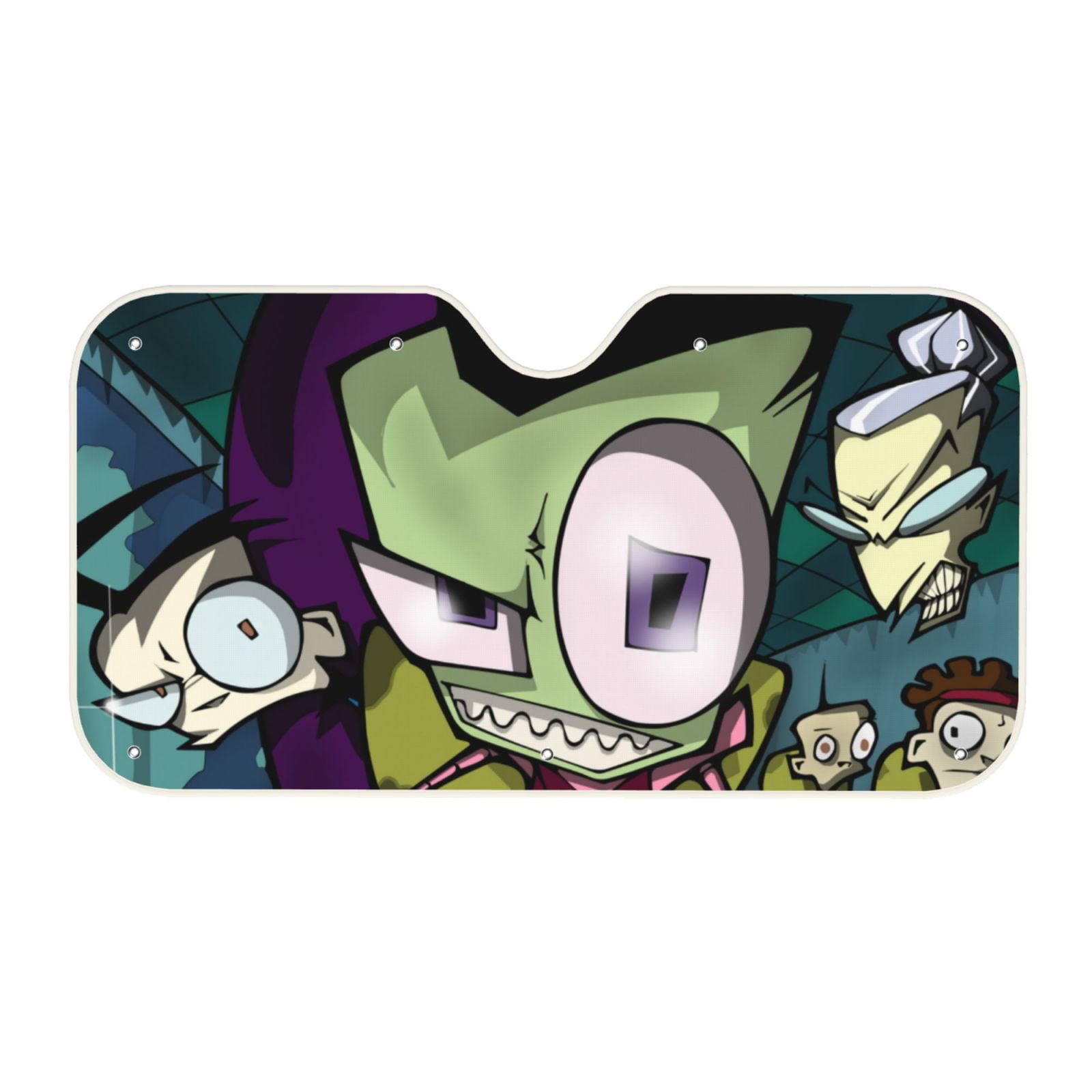 Cartoon Invader Zim Foldable Car Windshield Sunshade Vehicle Automotive ...