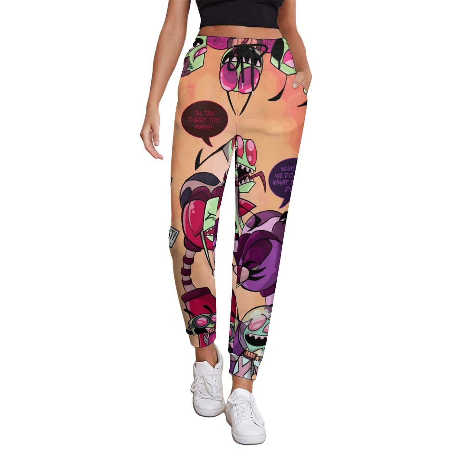Cartoon Invader Zim Womens Sweatpants Joggers Pants Trousers Casual 3D Printing Fashion ...