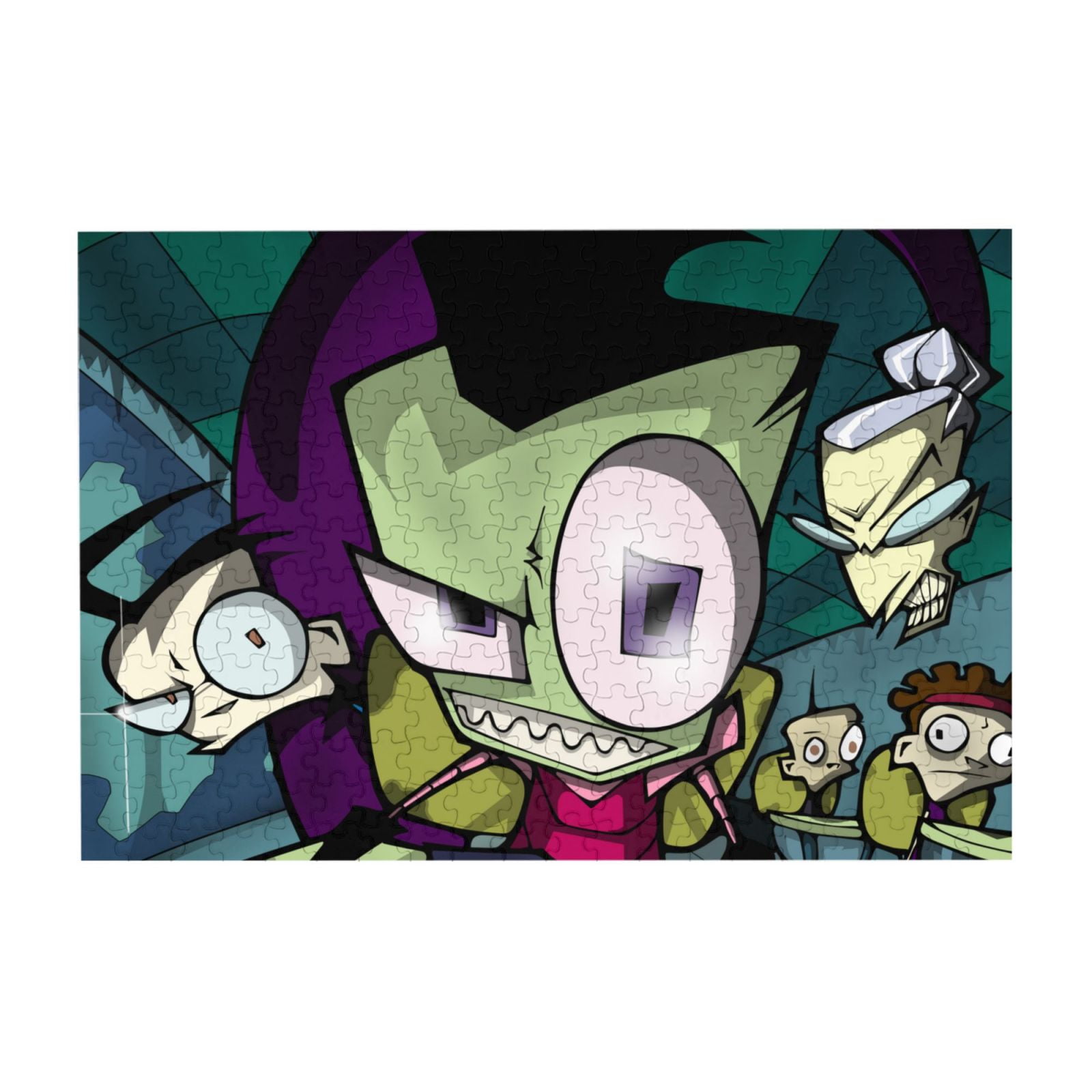 Cartoon Invader Zim Wooden Jigsaw Puzzles Accessories 300 Pieces ...