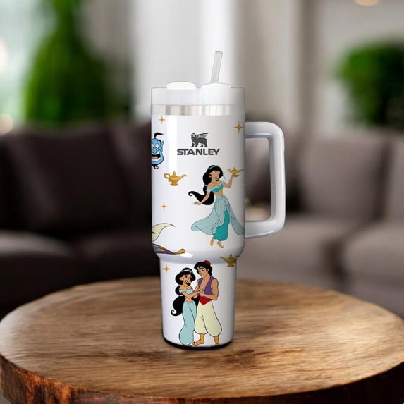 Cartoon Jasmine Princess 30oz/ 40ozTumbler Cup Fairytale Princess Gift ...