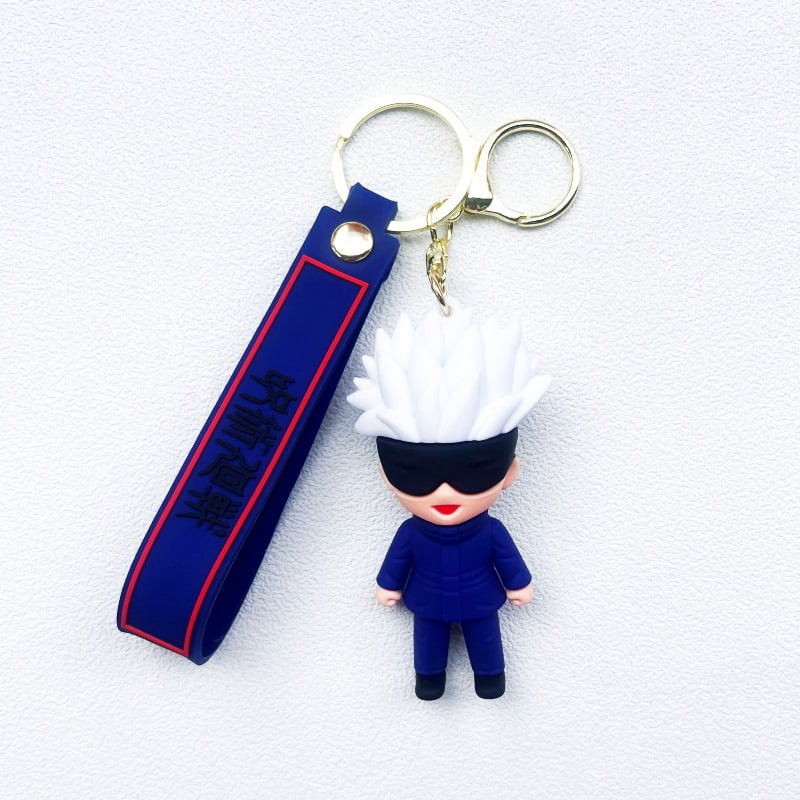 Cartoon Jujutsu Kaisen doll keychain pendant two-dimensional Wujo Wufu ...