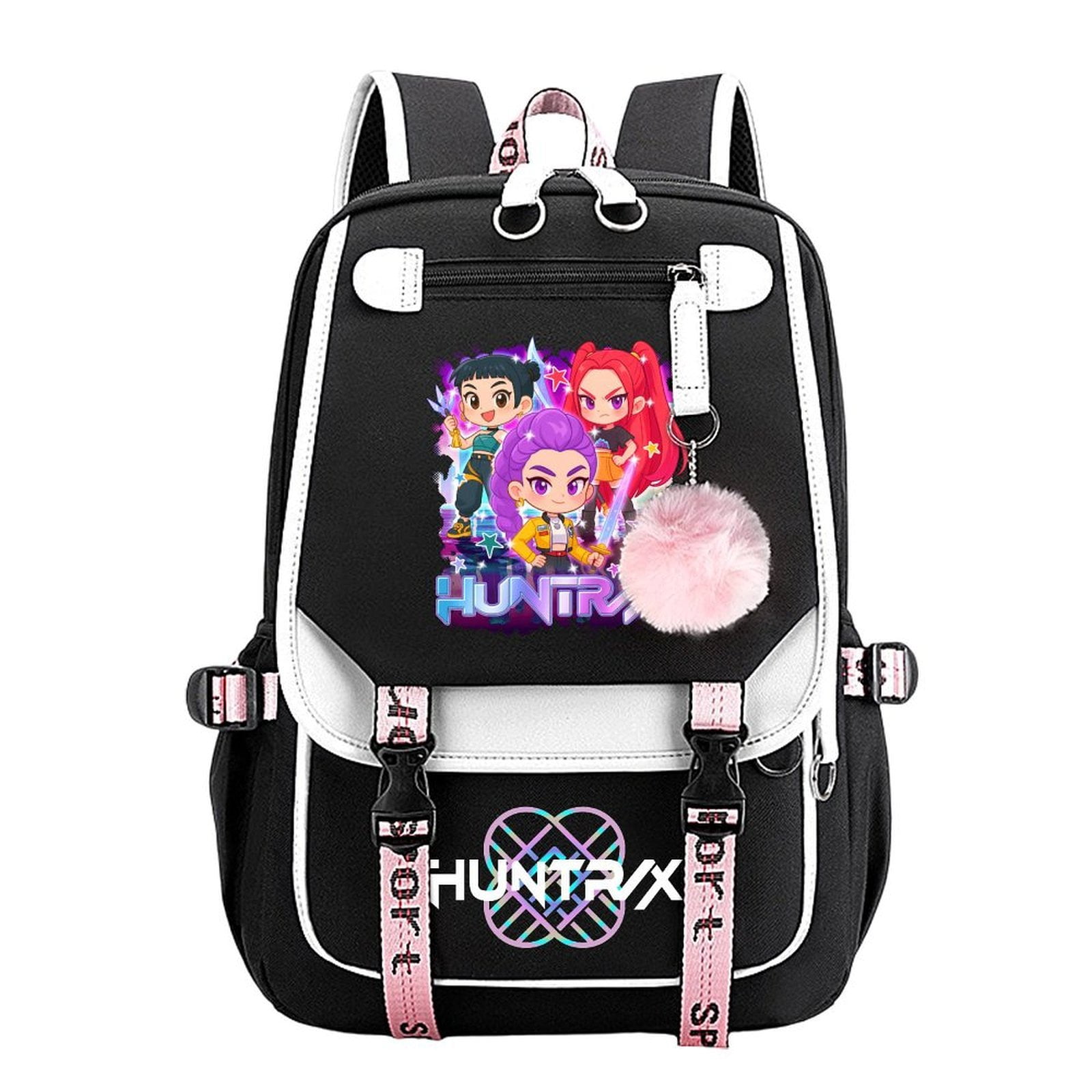 Cartoon K-pop: De-mon Hunters Backpacks, Animated Movie Backpacks for ...