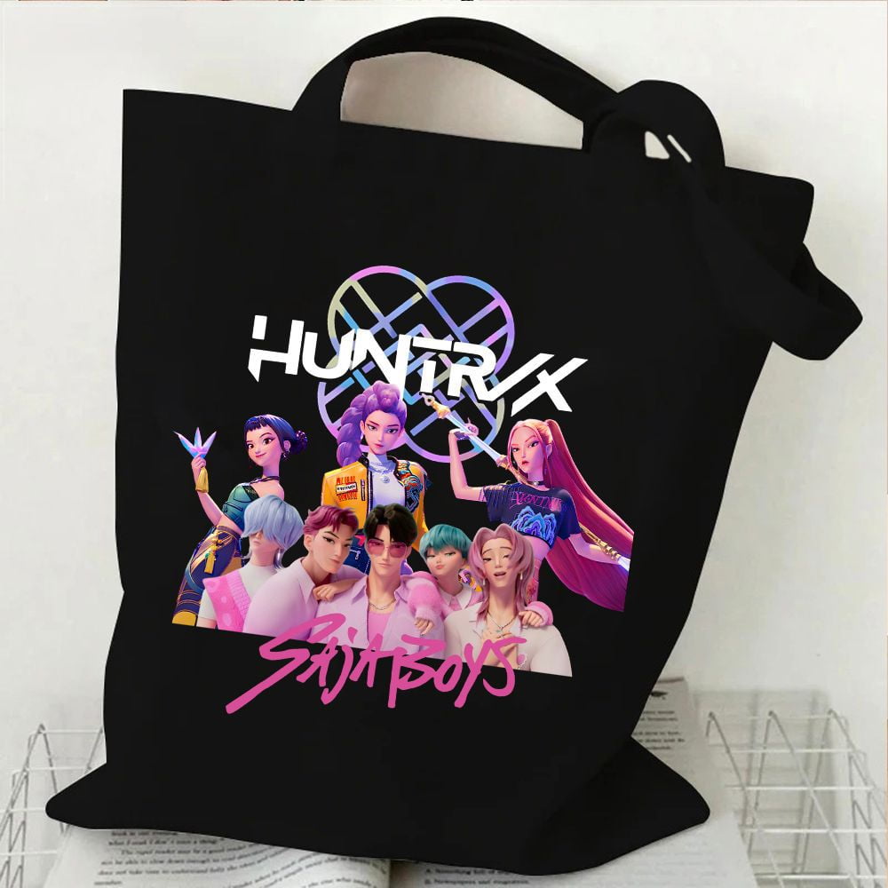 Cartoon KPop Demon Hunters Anime Tote Bag, Anime Merch Birthday Gifts ...