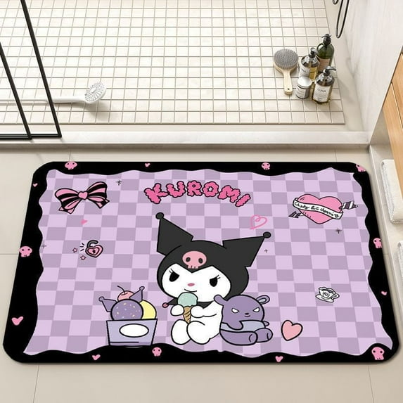 Cartoon KRM Home Rug Bathroom Floor Mat Diatom Mud Absorbent Quick Dry ...