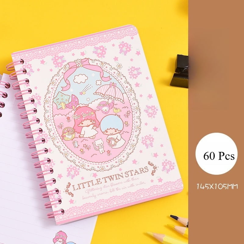Cartoon KT Cat Kuromi Cinnamoroll PP Cover Spiral-bound Color Coil A6 ...