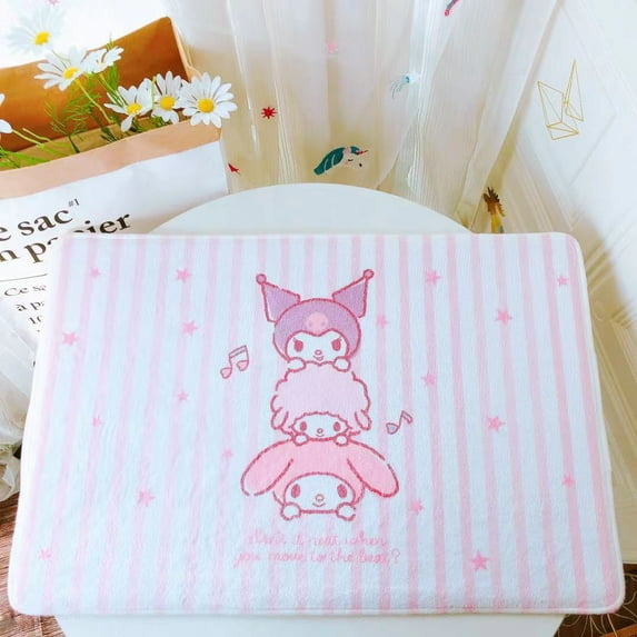Cartoon KT Cat My MLD CNMR Stacking Play Series Flannel Home Rug Plush ...