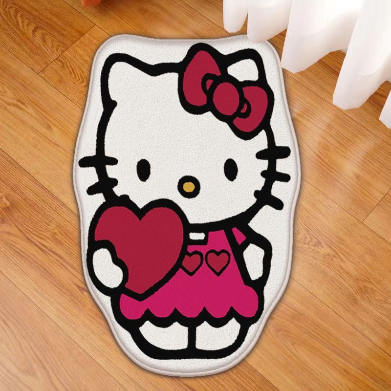 Cartoon KT cat bedroom bedside carpet living room bay window sofa rug ...