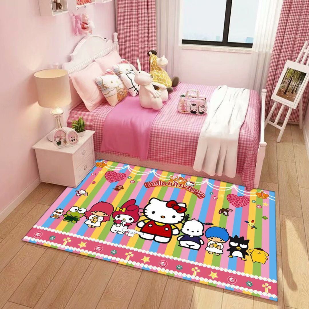 Cartoon KT cat carpet children's room Kindergarten crawling home non ...