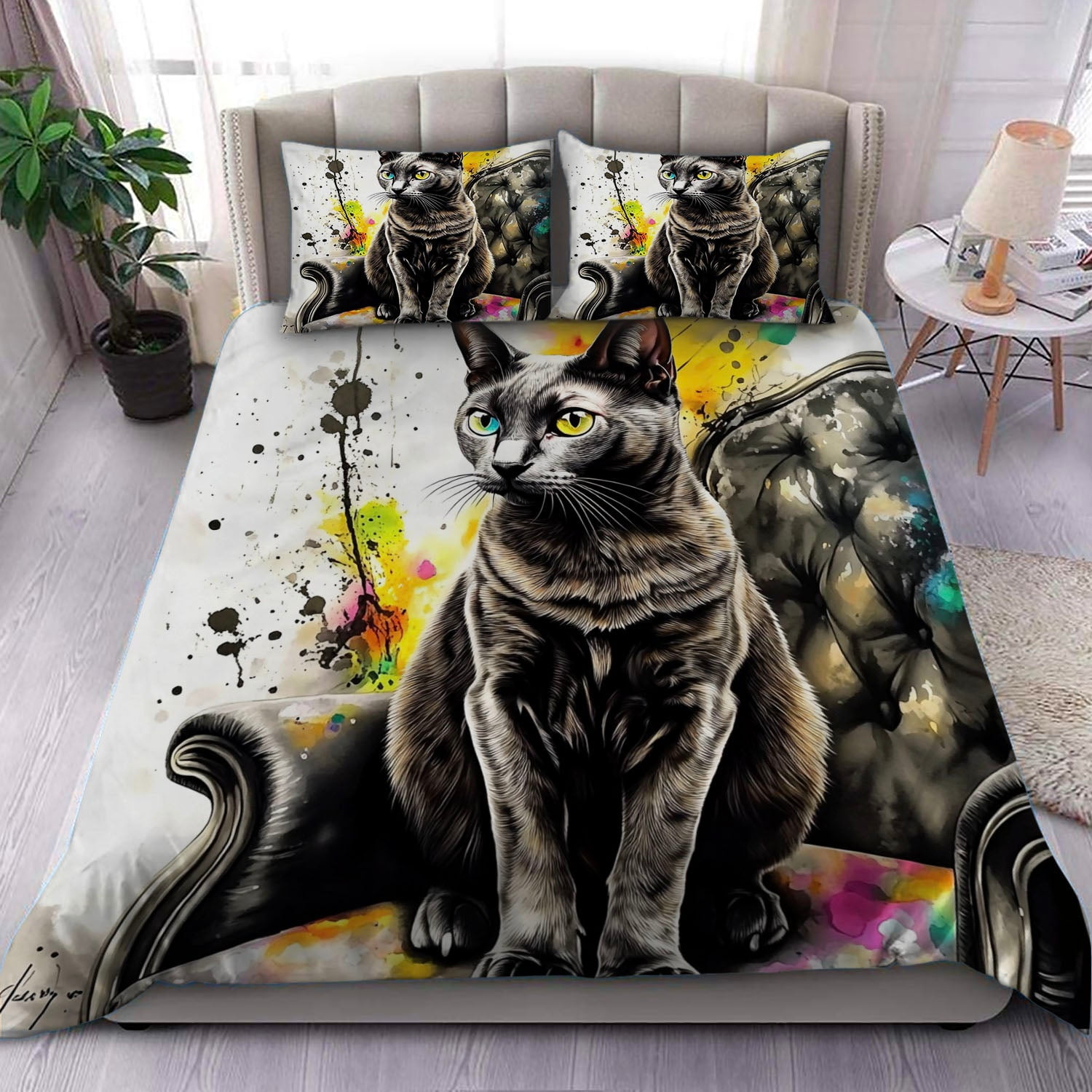 Cartoon Kawaii Cat Comforter Set Twin Size 3D Animals Flower Toddler cartoon-kawaii-cat-comforter-set-twin-size-3d-animals-flower-toddler