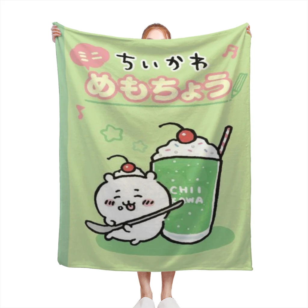 Cartoon-Kawaii-Chiikawa-Cute Comfortable Flanne Blanket Fluffy Soft ...