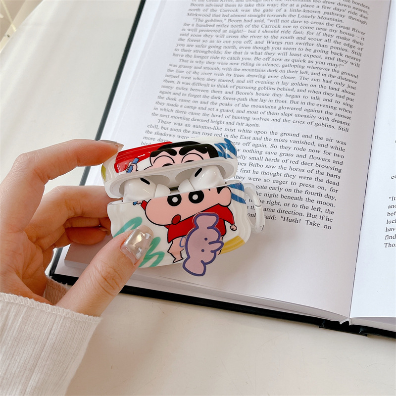 Cartoon Kawaii Crayon Shin-chan Bluetooth Headset Case Shell for Apple ...