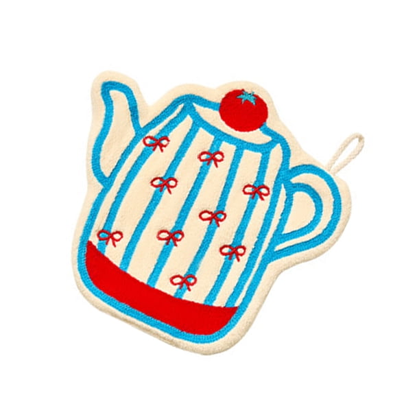Cartoon Kettle Glove Shape Hand Towel Machine Washable Plush Quick Dry ...