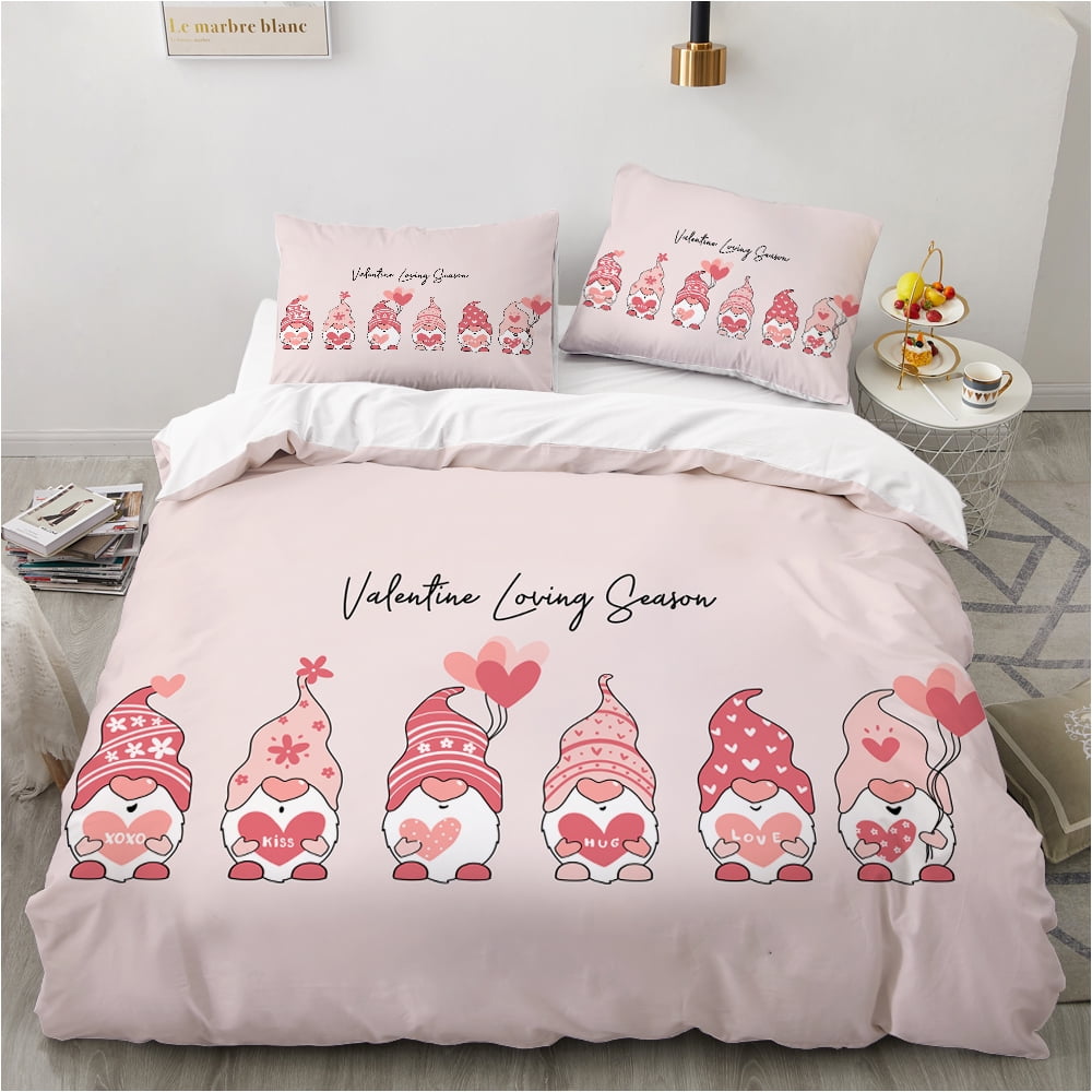 Cartoon Kids Duvet cover set Bed linens Pink Bedding set for Children ...