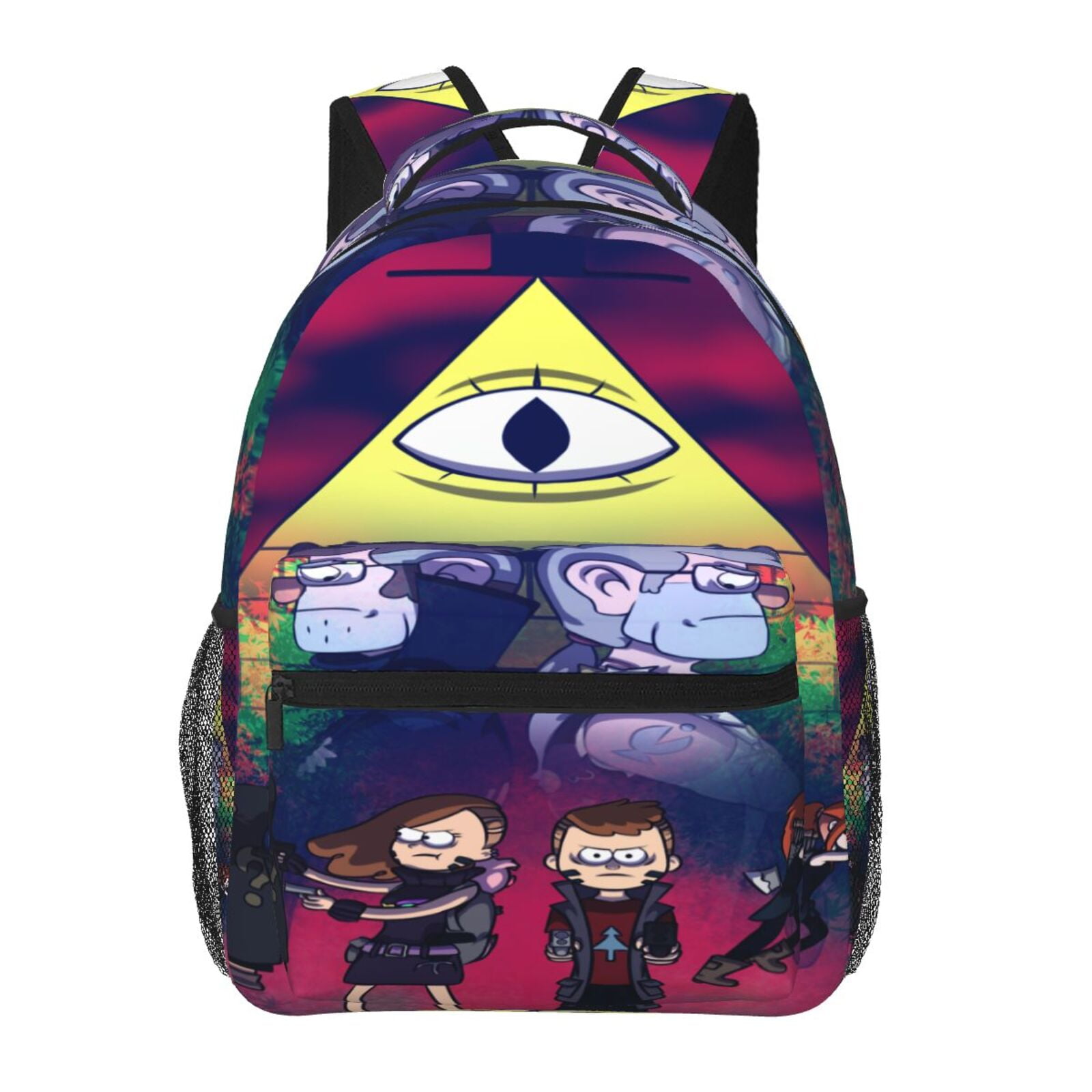 Cartoon Gravity Fall Backpack Toddler Backpac 15.7" Cute Travel Bag ...