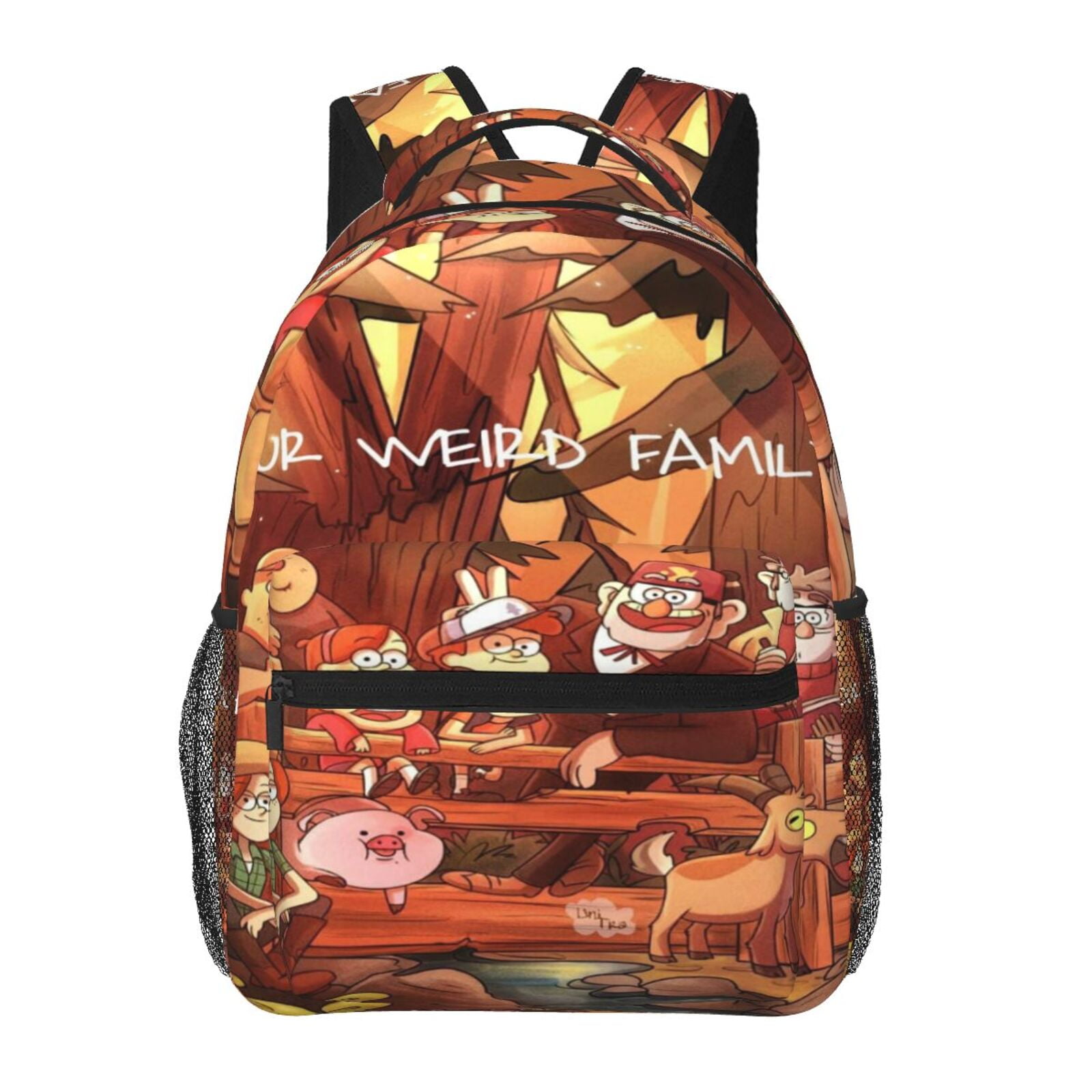 Cartoon Gravity Fall Backpack Toddler Backpac 15.7" Cute Travel Bag ...