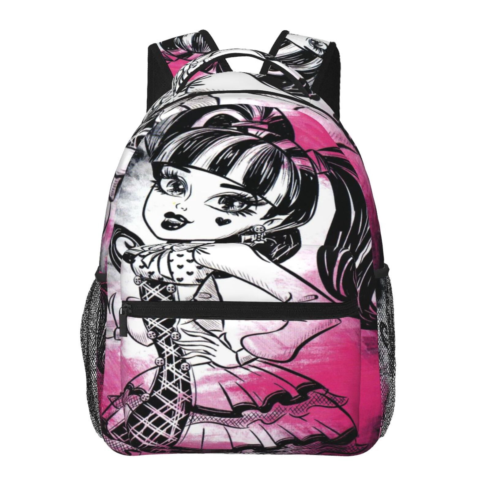 Cartoon Mon-Ster High Backpack Toddler Backpac 15.7" Cute Travel Bag ...