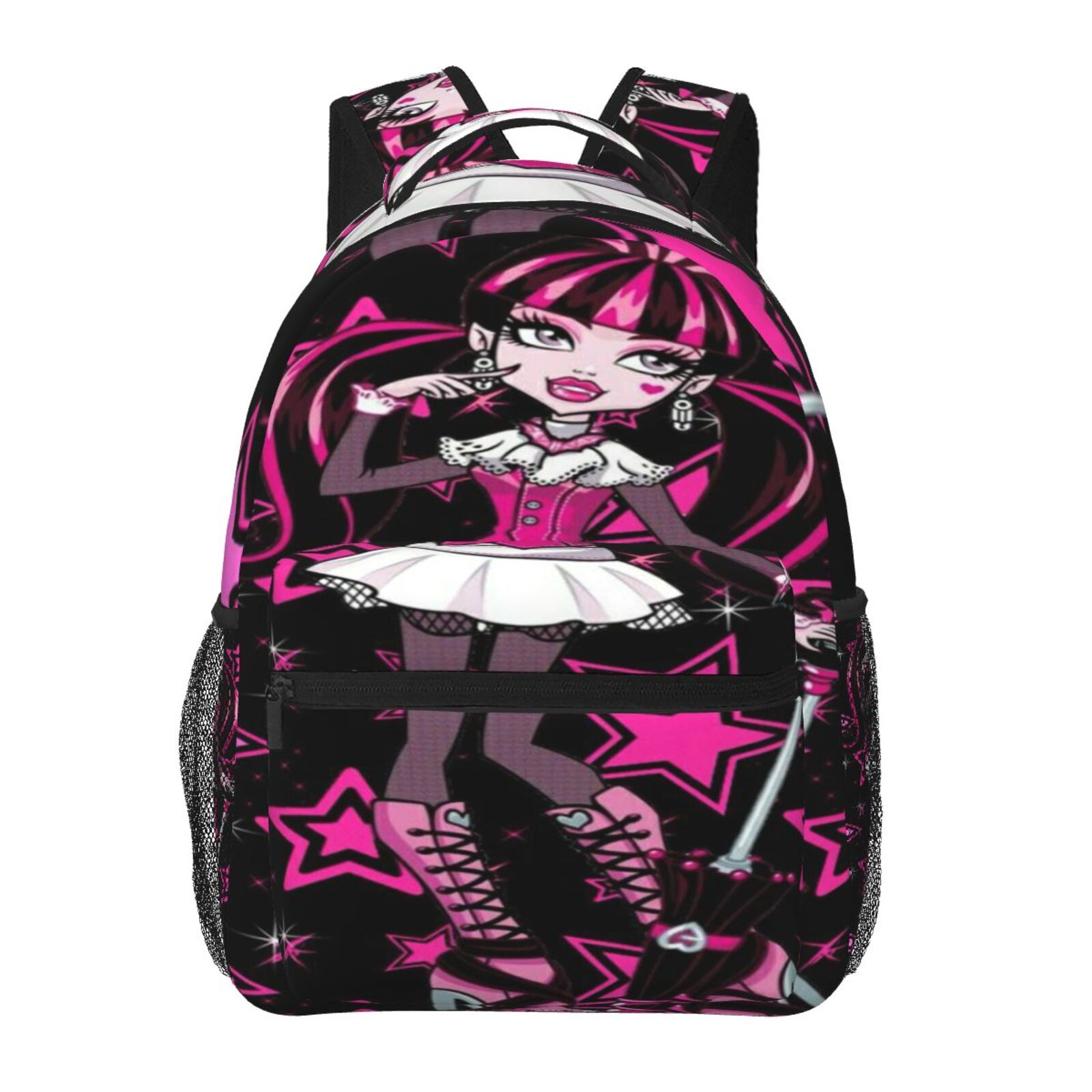 Cartoon Mon-Ster High Backpack Toddler Backpac 15.7" Cute Travel Bag ...