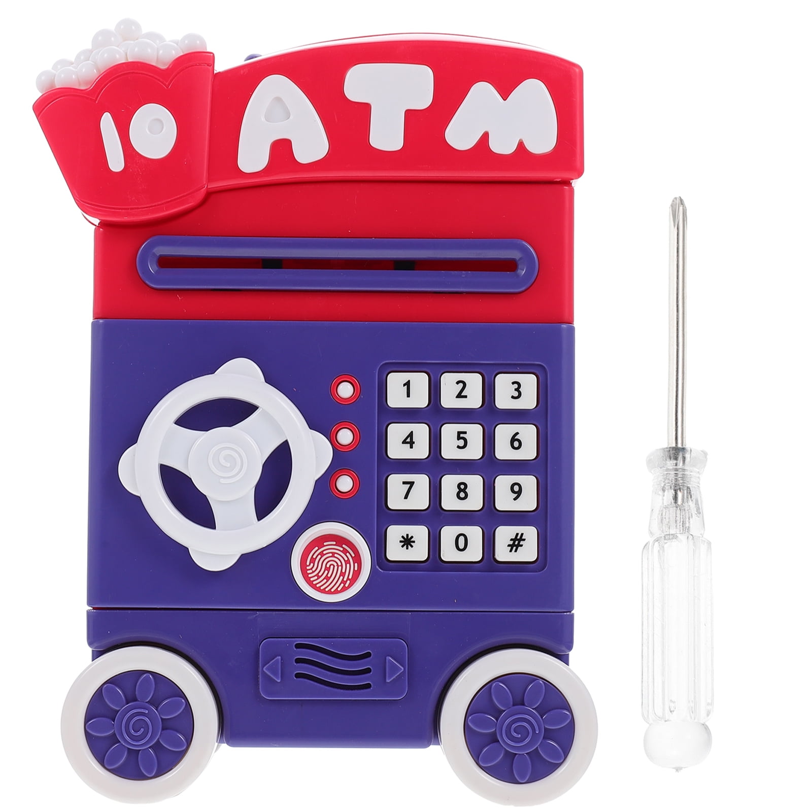 Cartoon Kids Safe Box Electric Safe Box Toy Plastic Money Bank Toy ...