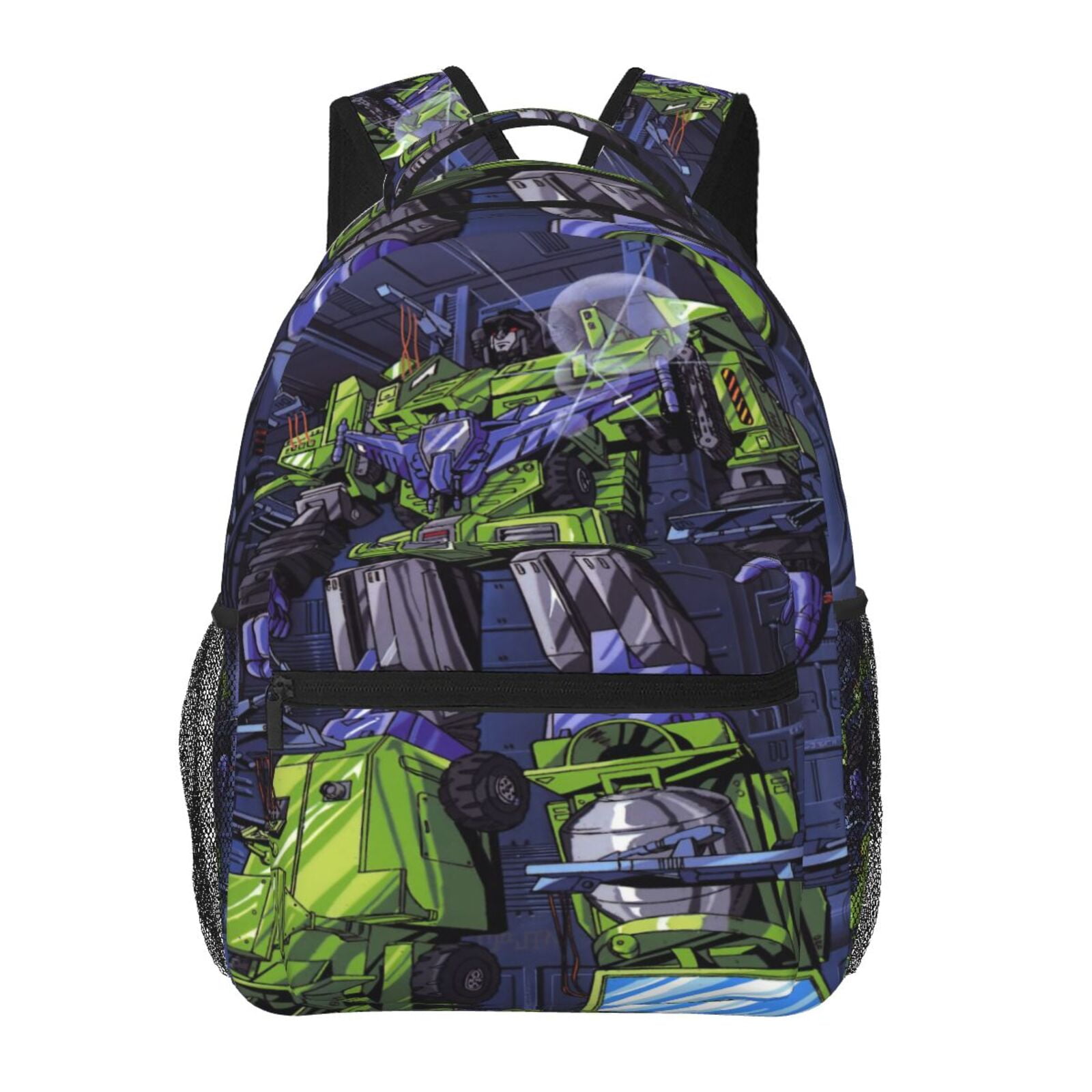 Cartoon Transformers Backpack Toddler Backpac 15.7" Cute Travel Bag ...