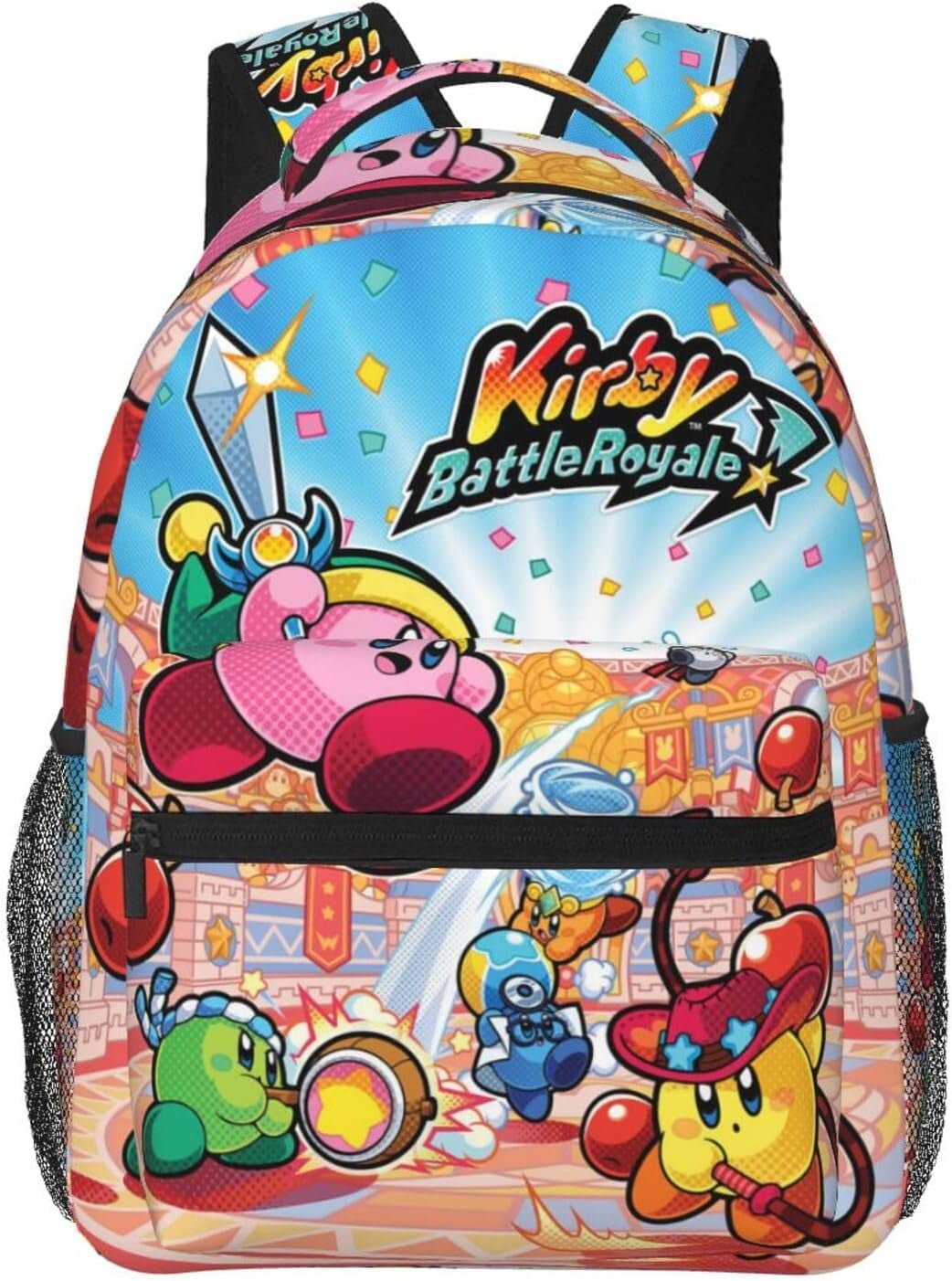 Cartoon KirBy Backpack Kawaii KirBy Krby Battle Royale Backpack Cute ...