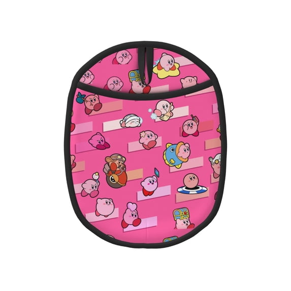 Cartoon Kirby Game Silicone Pot Mat Mitten Oven Mitts Pot Holder Heat ...