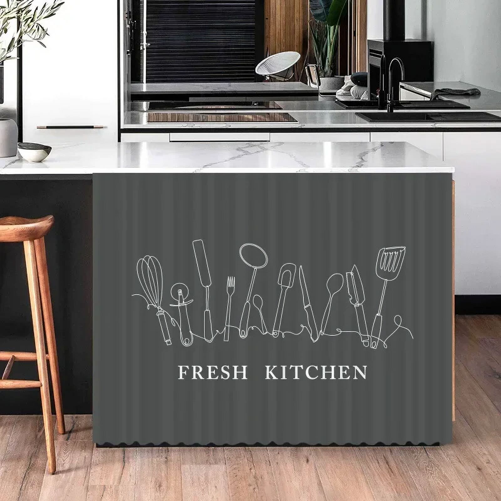 Cartoon Kitchen Cabinet Door Curtain Kawaii Dustproof Cupboard Wardrobe ...