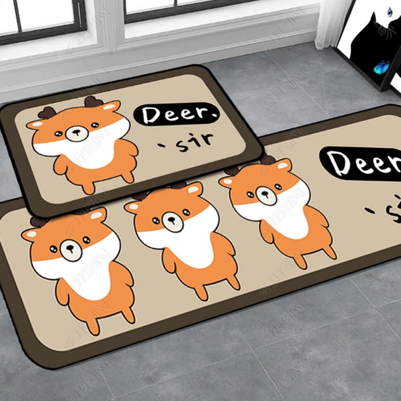 Cartoon Kitchen Floor Mat Home Hallway Entrance Doormat Balcony ...