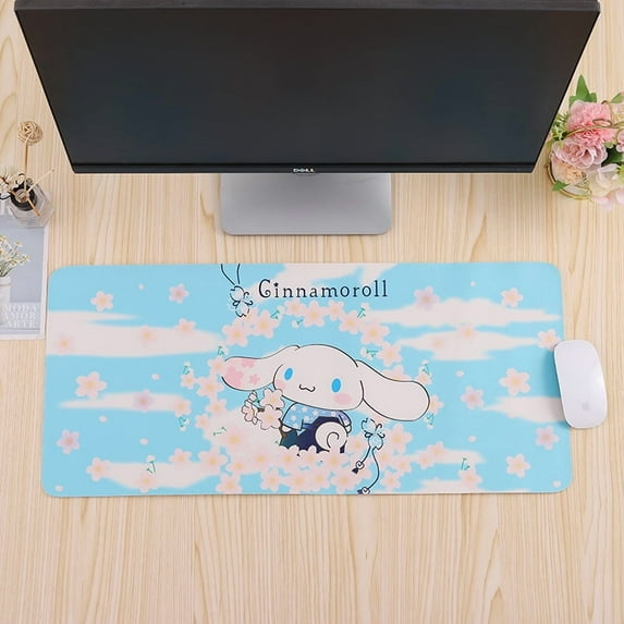 Cartoon Kitty Cat CNMR My Melody PU Long-Style Desk Mat Computer Mouse ...
