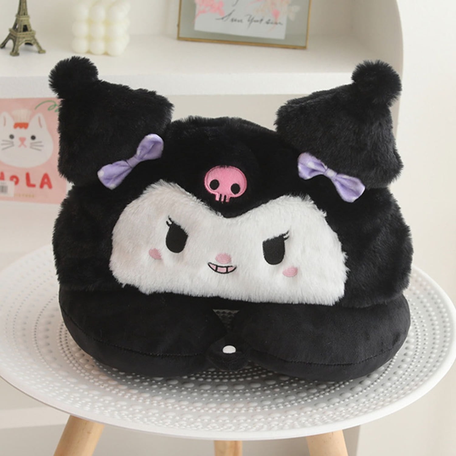 Cartoon Kitty My Melody Cinnamoroll Hooded Light-Blocking Travel ...