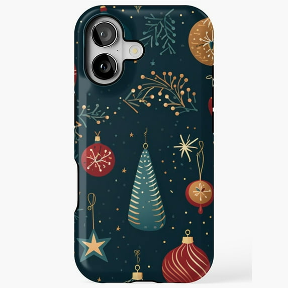 Cartoon Knolling Style Holiday Decoration Pattern Case for iPhone 17 11 ...
