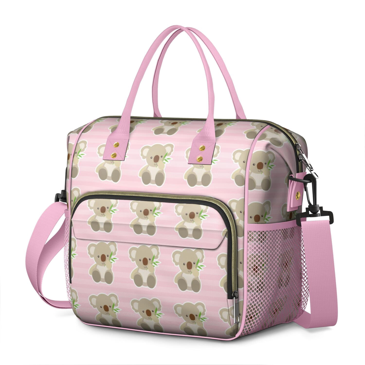Cartoon Koala and Animal Print Insulated Lunch Bag, Large Leakproof ...