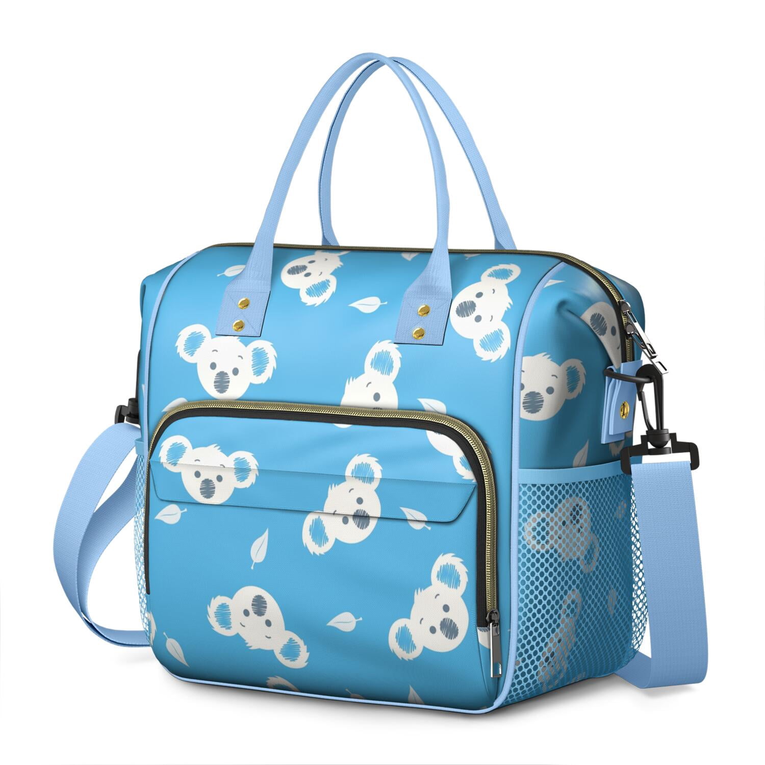 Cartoon Koala and Animal Print Insulated Lunch Bag, Large Leakproof ...