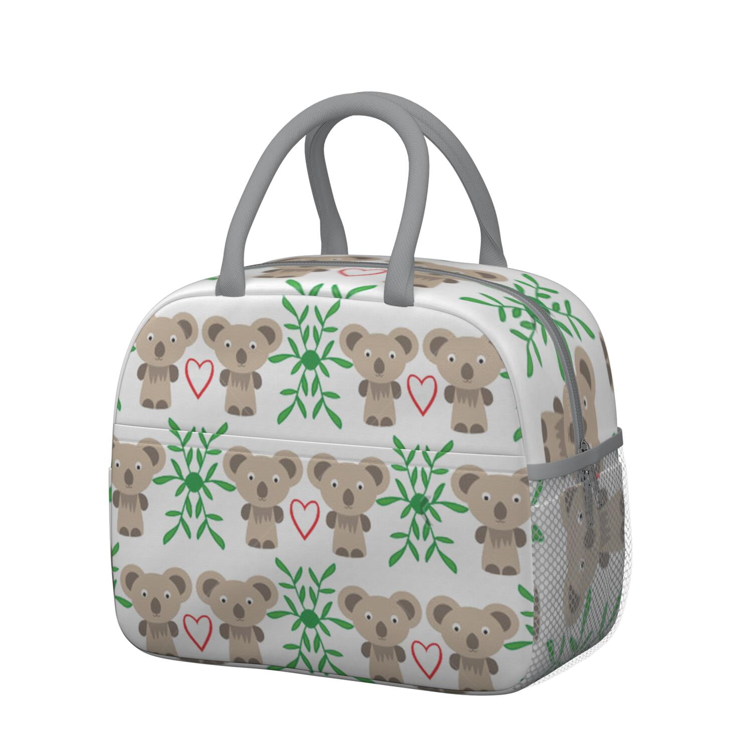 Cartoon Koala Bear Lunch Tote for Women, Reusable Cute Animal Print ...