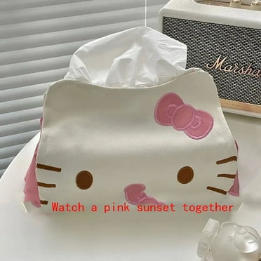 Kawaii Cartoon Tissue Box Plush Pom Pom Purin Tissue Paper Holder Car ...