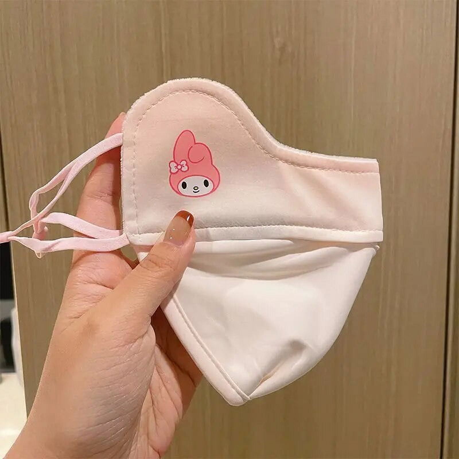 Cartoon Kuromi Autumn Winter Melody Warm Fleecing Facemask Grown Man ...