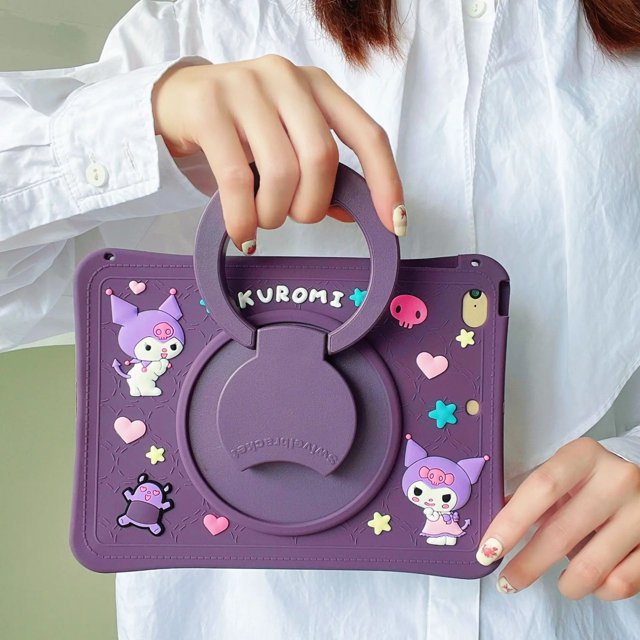 Cartoon Kuromi Case For Apple IPad 10 Generation Case Kids Tablet Cover ...