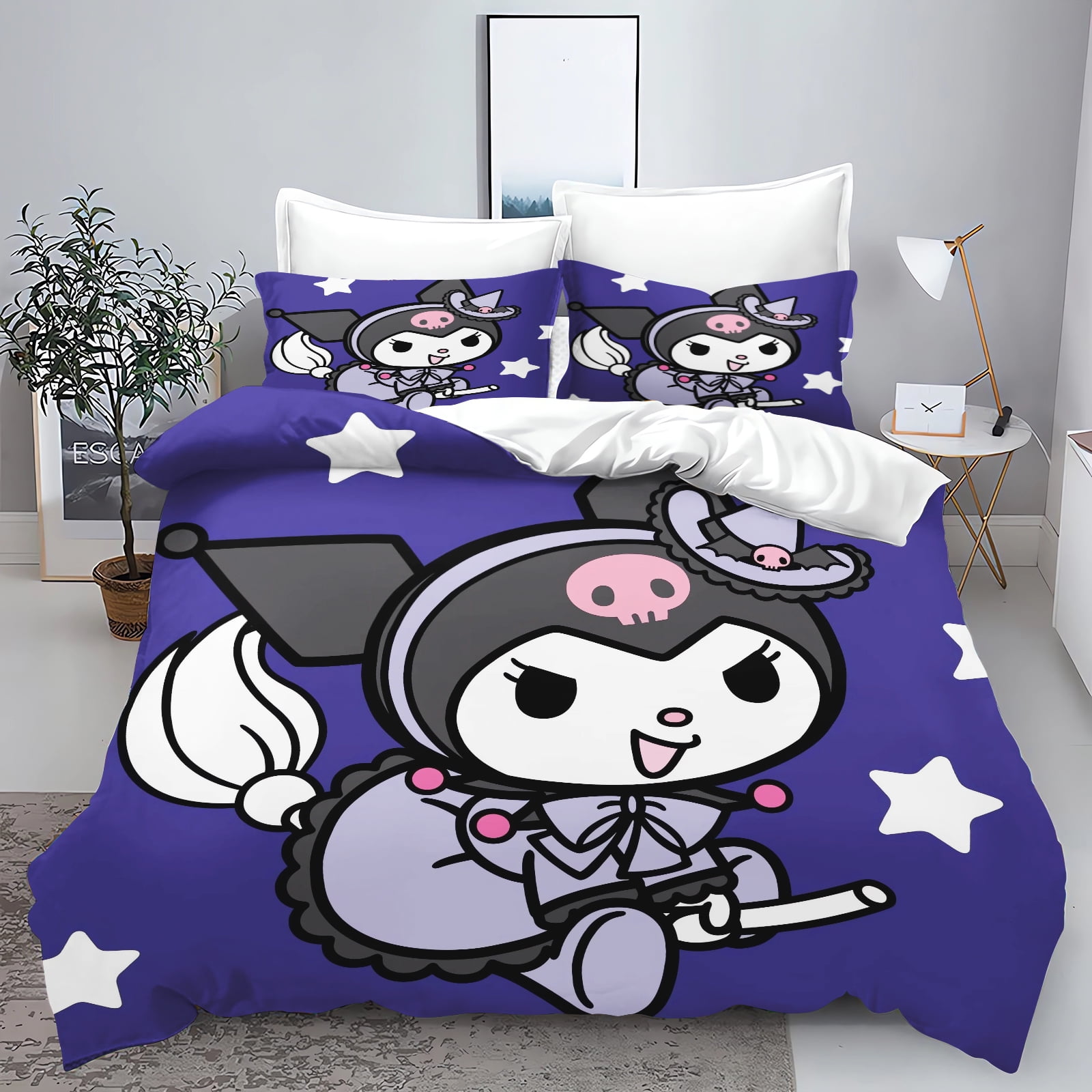 Cartoon Kuromi Home Duvet Cover Without Quilt Pillowcase Without ...