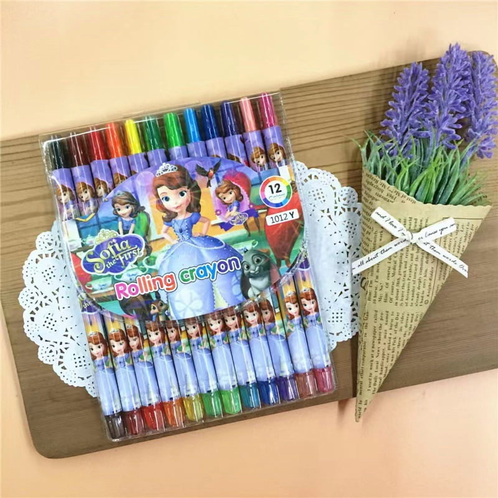 Cartoon Kuromi KT Cinnamoroll 12-color Creative Rotating Crayon Drawing ...