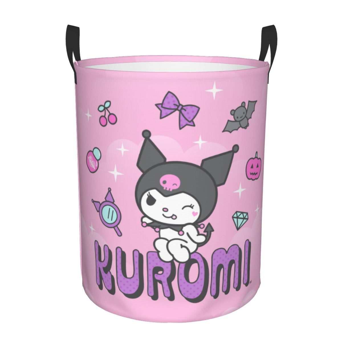 Cartoon Kuromi Laundry Basket Collapsible Cute Rabbit for Nursery Kids ...